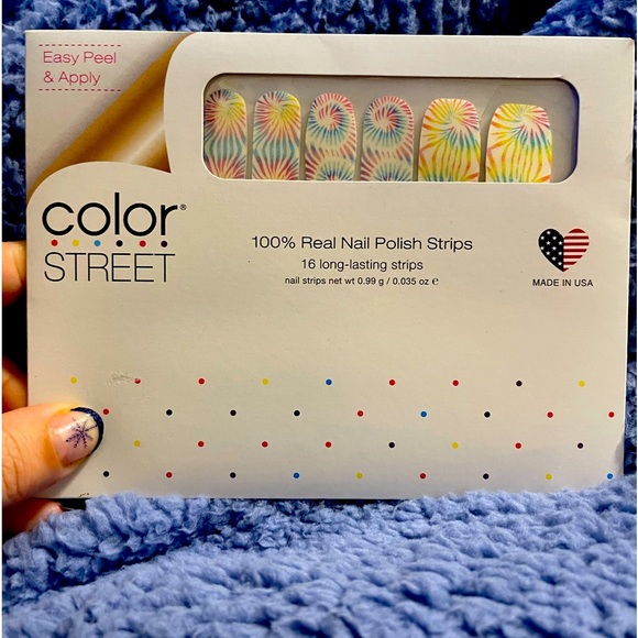Color Street | Makeup | Retired Color Street Peace Love And Tiedye Big ...